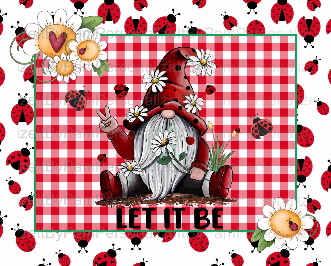 Gnome Peace Sign Lady Bug Wreath Sign Welcome Wreath Sign - Etsy