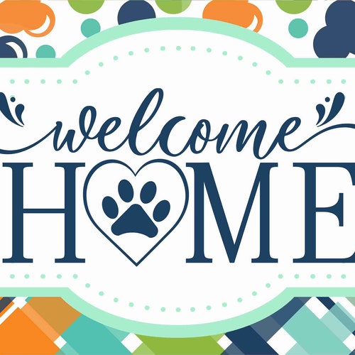 Welcome Home Dog_wreath Sign - Etsy