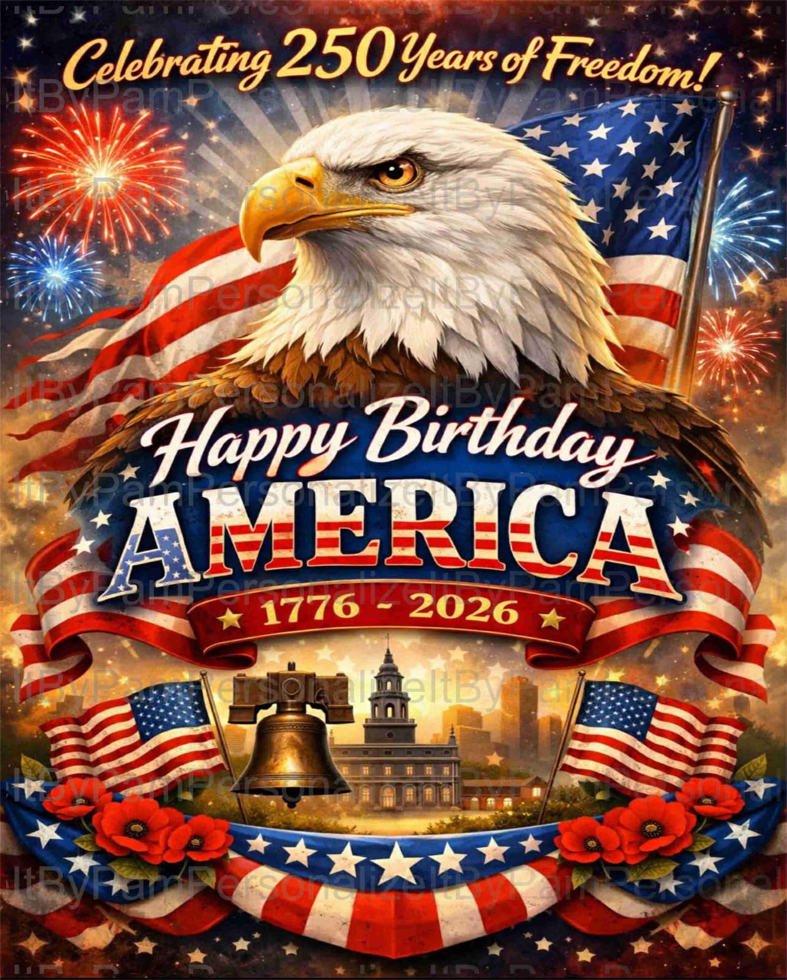 Celebrating 250th Birthday America, Patriotic Wreath Sign ,americana ...