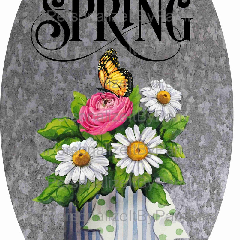 Spring Wreath Signs - Etsy