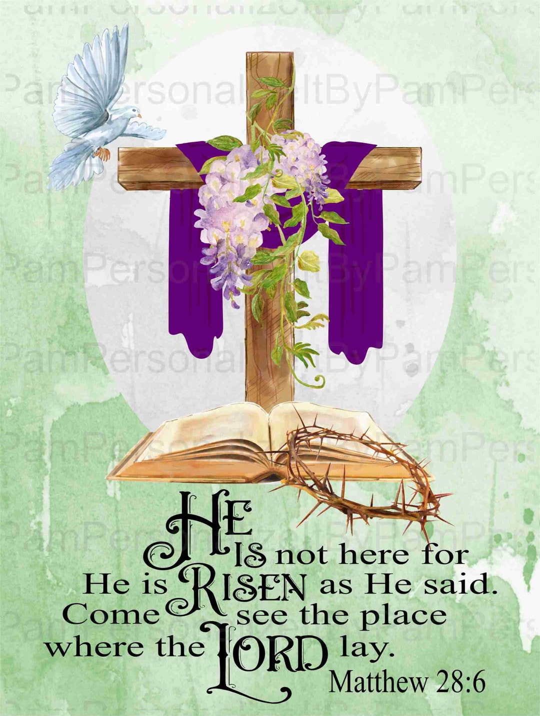 Easter Wreath Sign, Cross Wreath Sign, Signs for Wreaths, Personalize ...