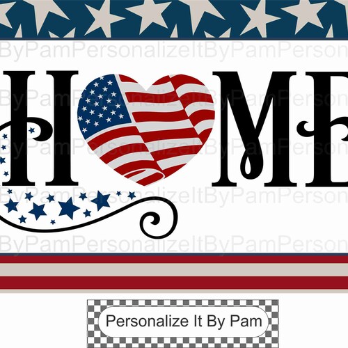 Patriotic Wreath Sign Wreath Signs Personalize It by Pam - Etsy
