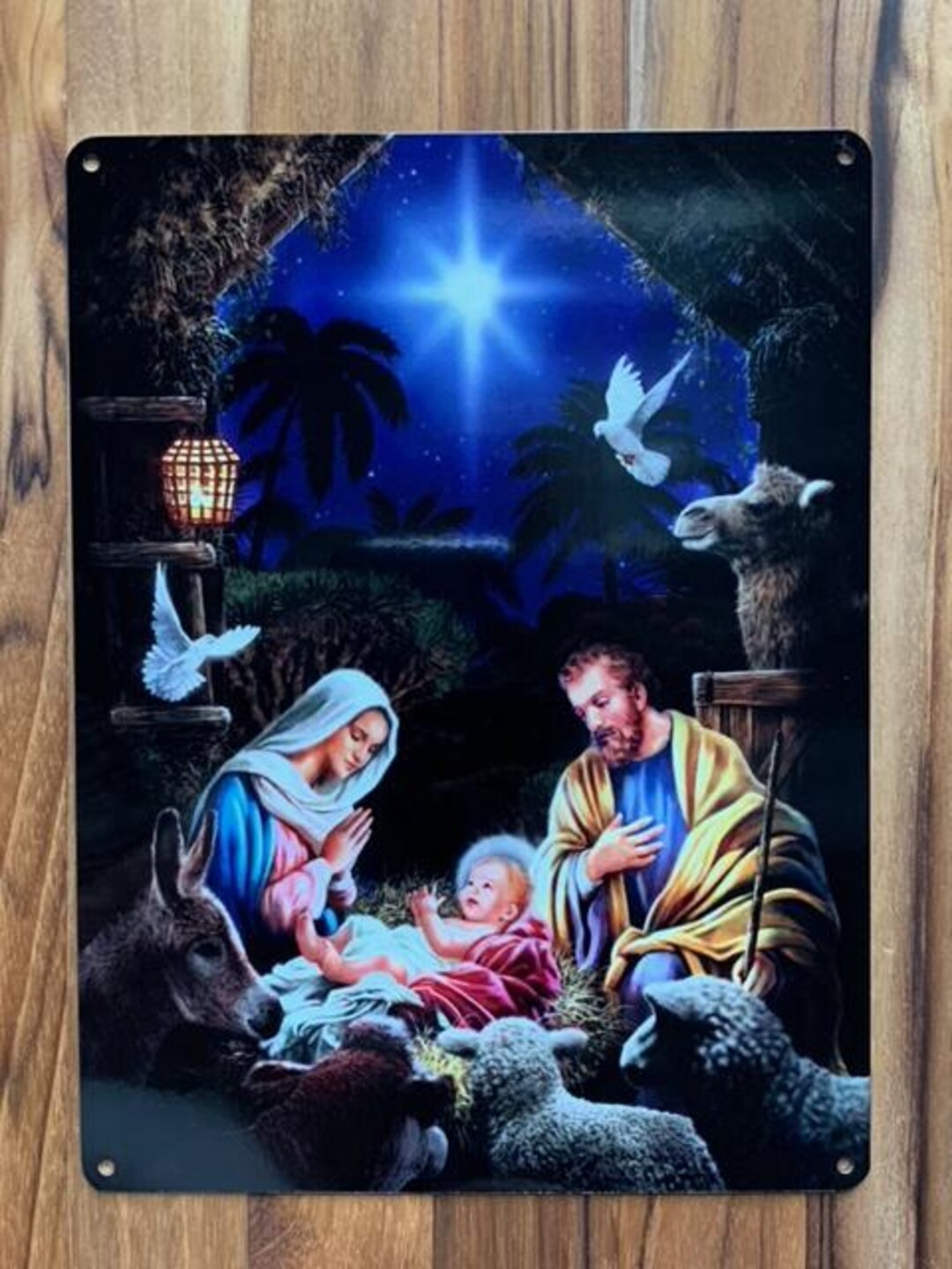 Nativity Wreath Sign, Christmas Wreath Sign, Personalize It by Pam ...
