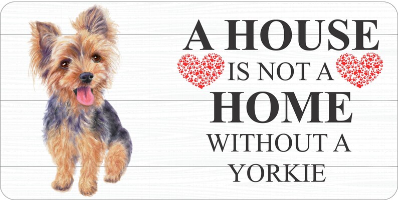 Yorkie Wreath Sign - Etsy