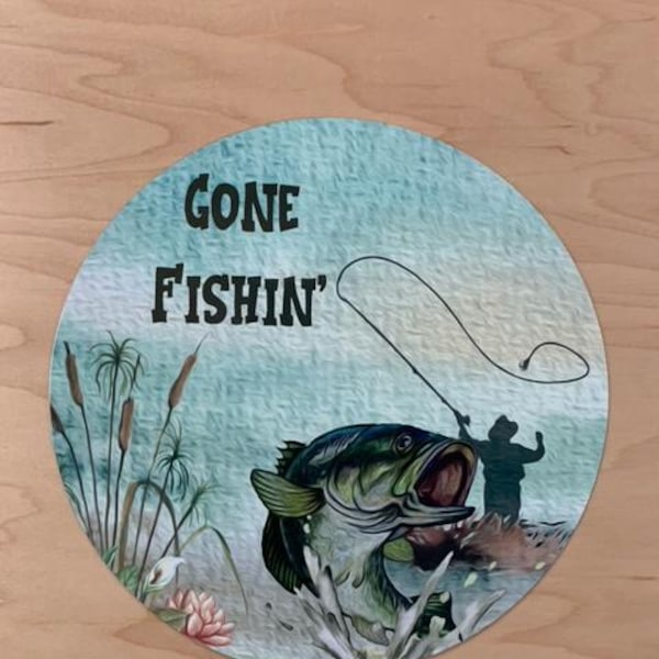 Gone Fishin Sign - Etsy