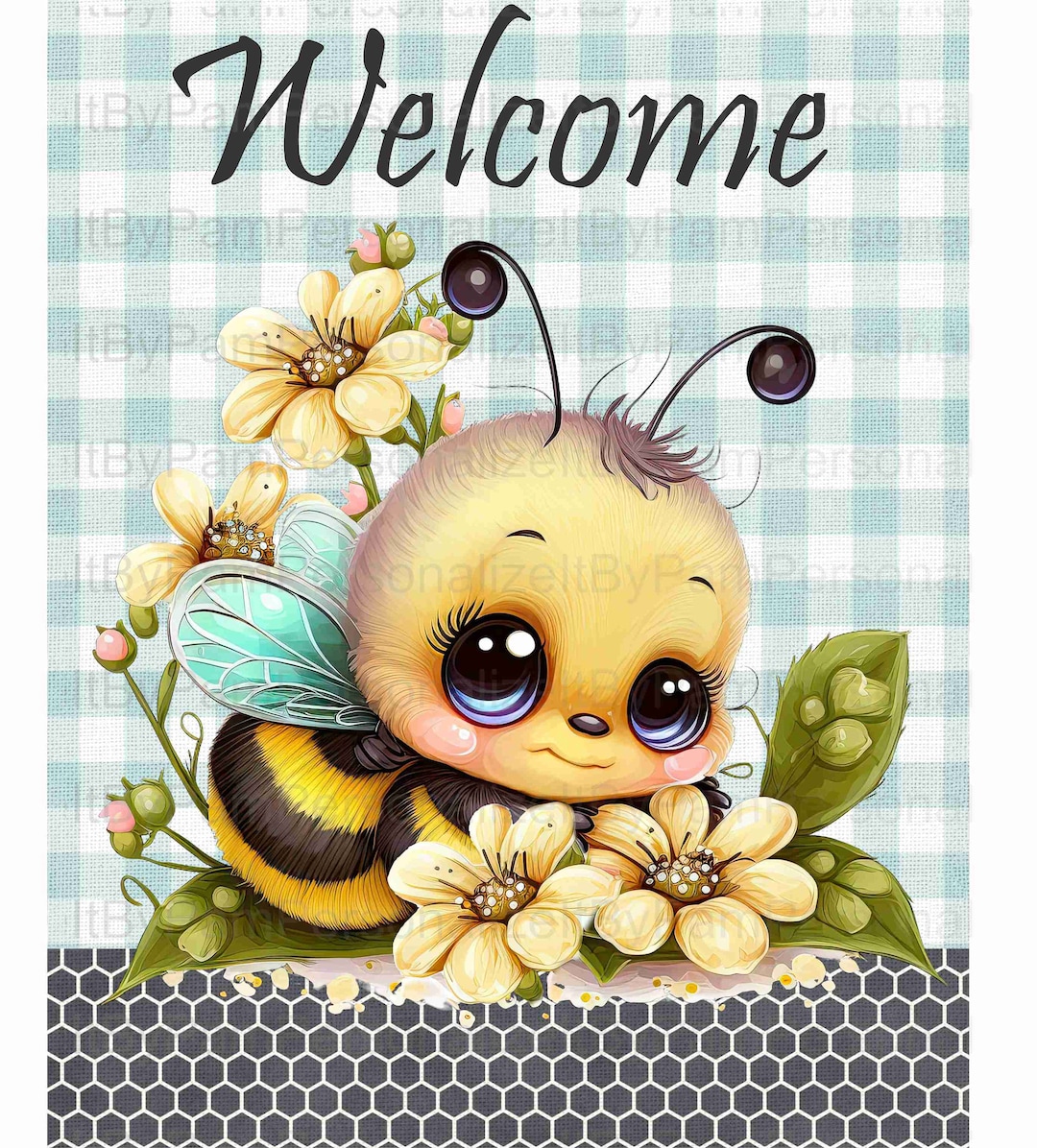 Bee Wreath Sign, Bee Welcome Wreath Sign, Signs for Wreaths ...