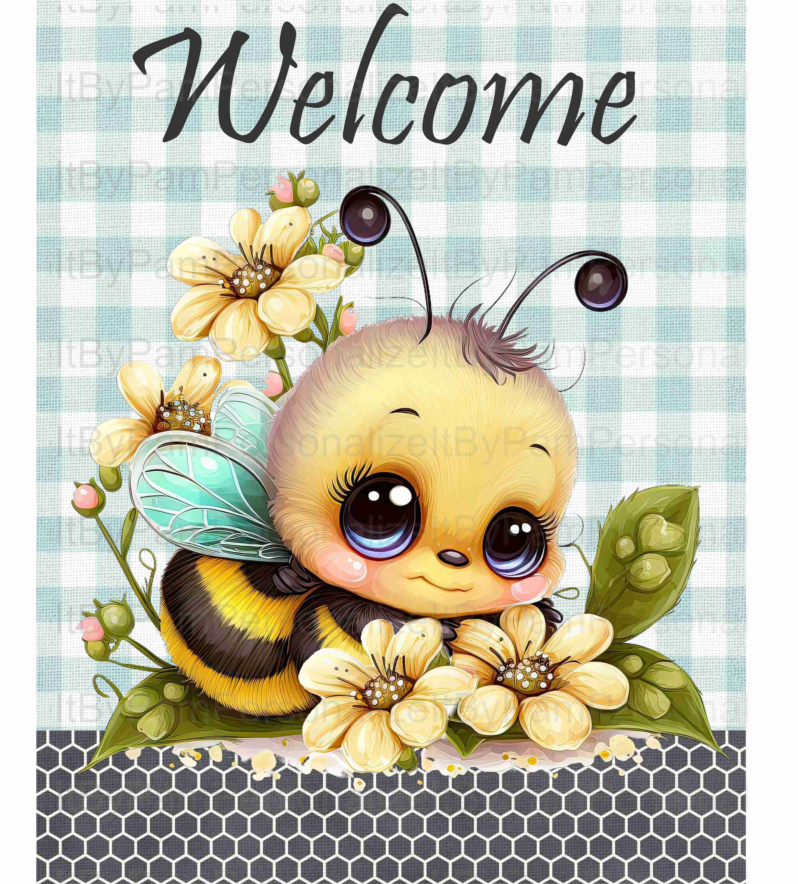 Bee Wreath Sign, Bee Welcome Wreath Sign, Signs for Wreaths ...