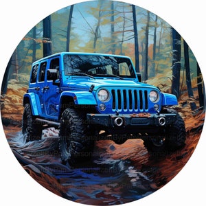 Round Jeep Sign, Metal Wreath Sign, Personalize It by Pam, Door Decor ...