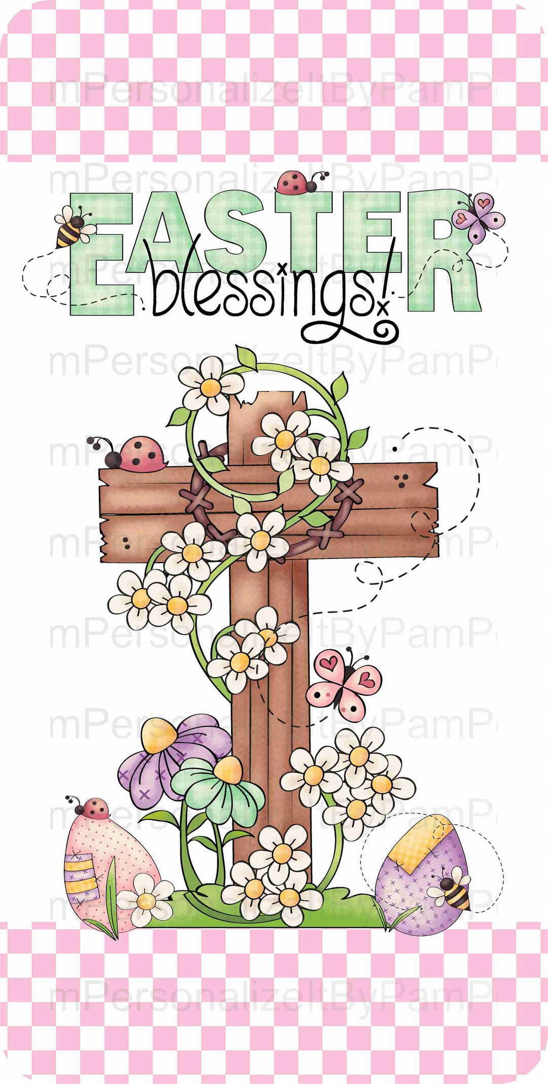 Easter Blessings Wreath Sign, Easter Wreath Sign, Signs for Wreaths ...