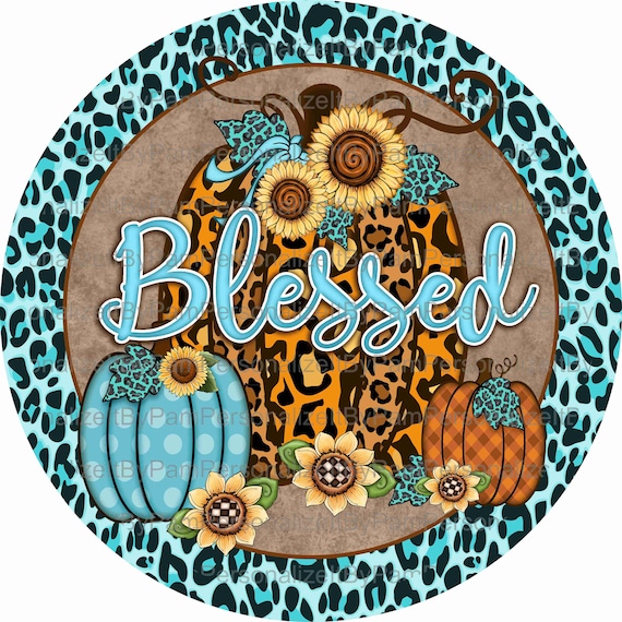 Round Fall Wreath Sign Fall Wreath Sign Leopard Print Fall | Etsy