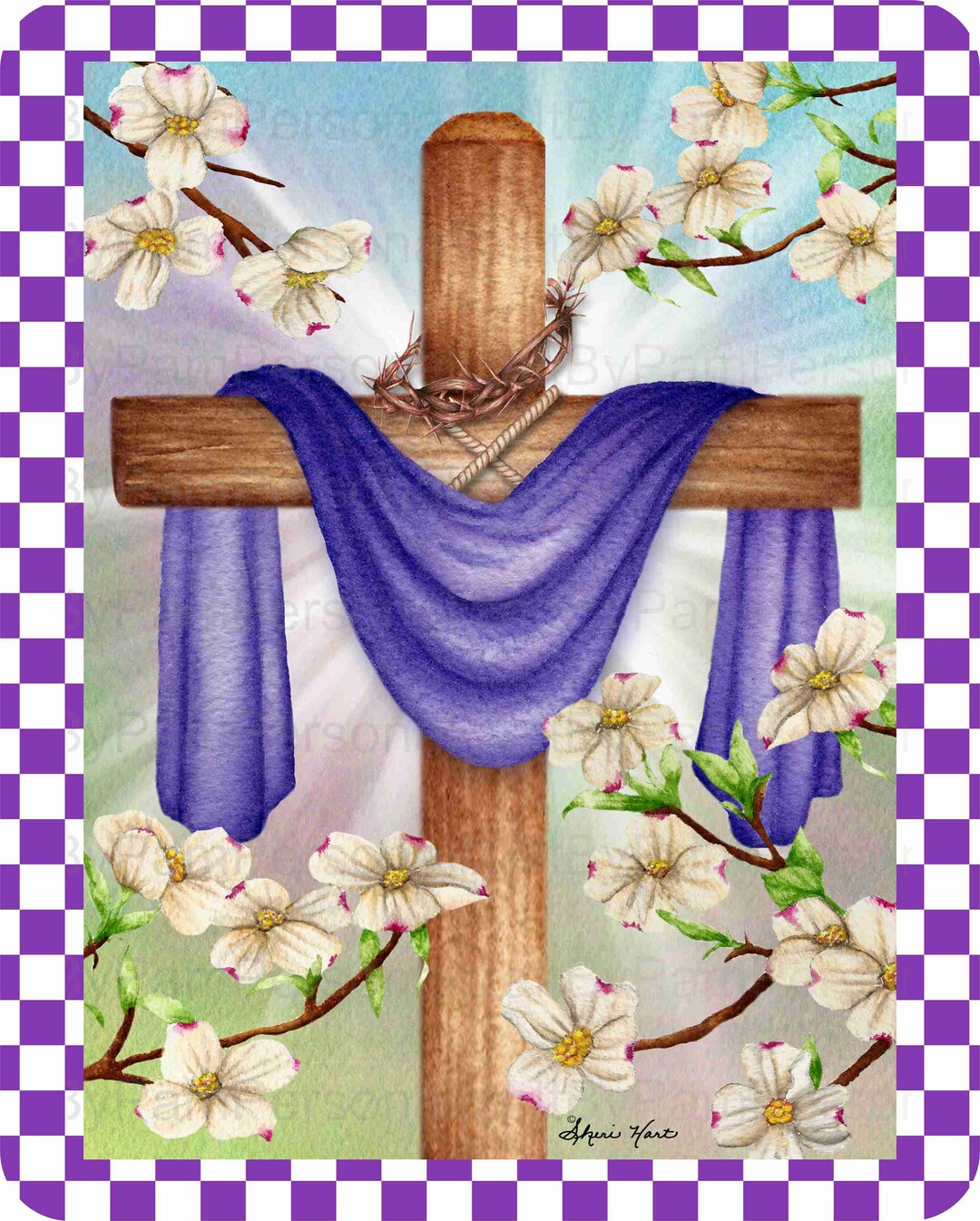 Easter Wreath Sign, Cross Wreath Sign, Signs for Wreaths, Personalize ...