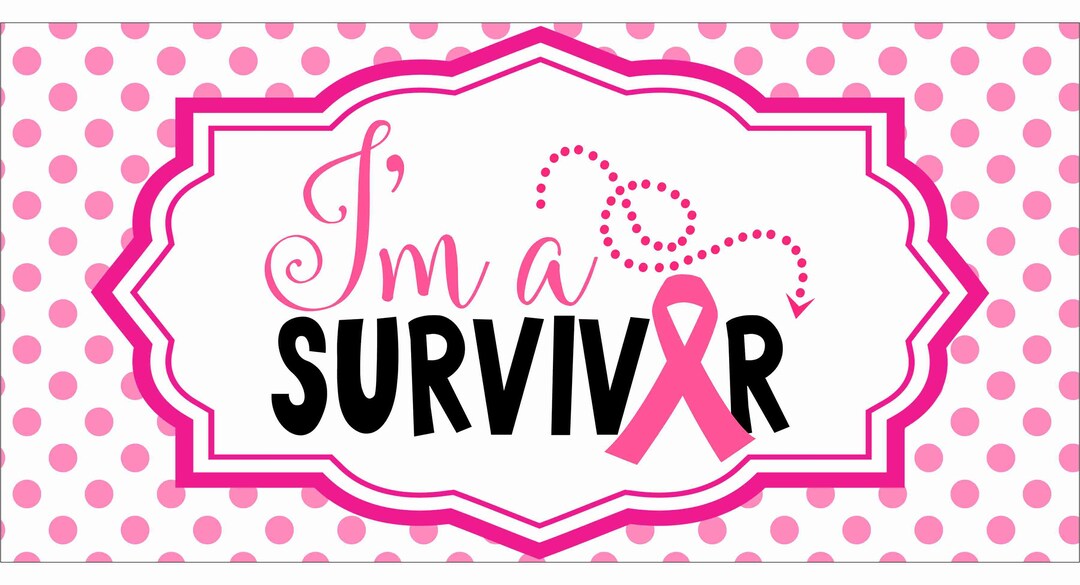 I'm a Survivor Wreath Sign - Etsy
