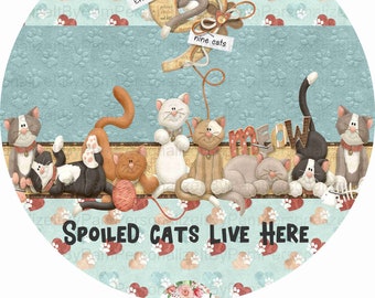 Spoiled Cat Sign - Etsy