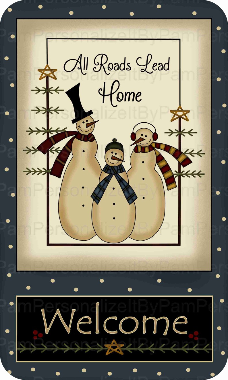 6 X 10 Prim Snow Family Wreath Sign Winter Wreath - Etsy