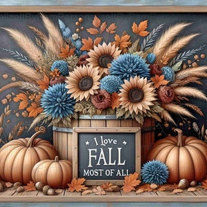 Fall Wreath Sign, Fall Floral Wreath Sign, Wreath Sign, UV Protected ...