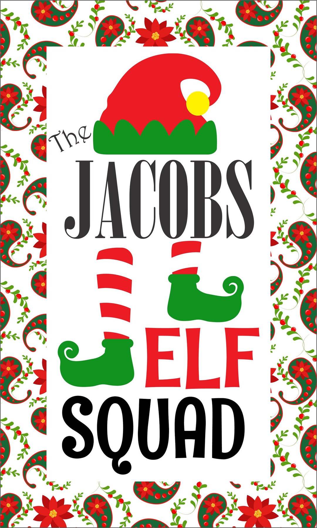 Custom Elf Squad Sign - Etsy