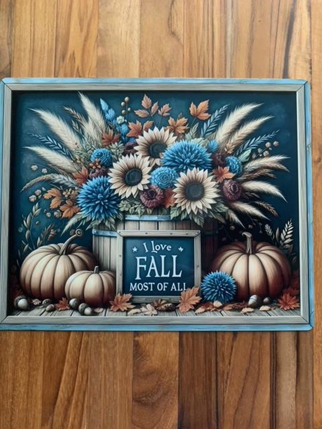 Fall Wreath Sign, Fall Floral Wreath Sign, Wreath Sign, UV Protected ...