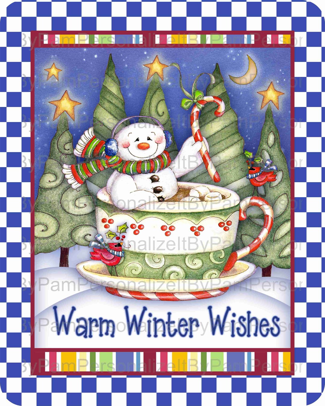 Snowman Wreath Sign, Winter Wreath Sign, Personalize It by Pam, Signs ...