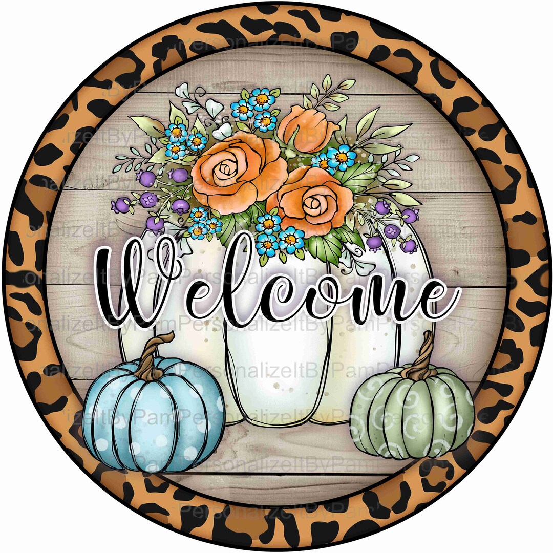 11.75 Round Fall Wreath Sign, Fall Wreath Sign, Sunflower Wreath Sign ...