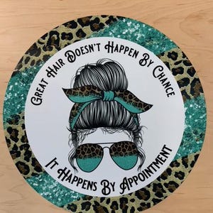 11.75 "round Hairstylist Wreath Sign, Beauty Wreath Sign,hairdresser ...