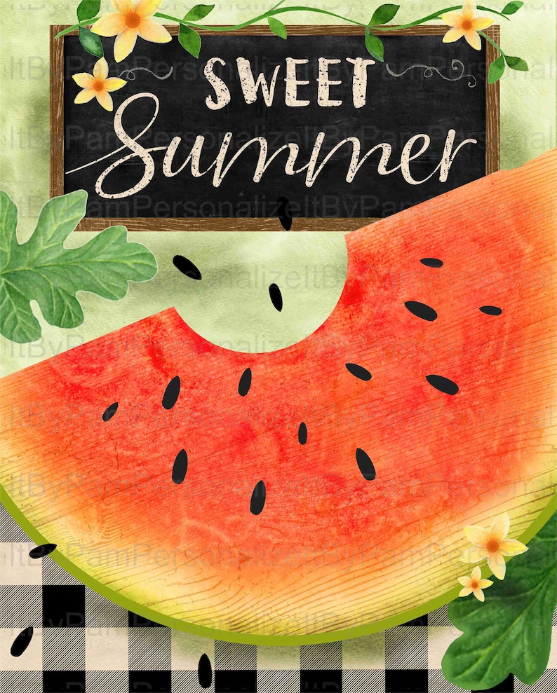 Sweet Summer Wreath Sign Watermelon Wreath Sign Signs for - Etsy