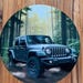 Round Jeep Sign, Metal Wreath Sign, Personalize It by Pam, Door Decor ...
