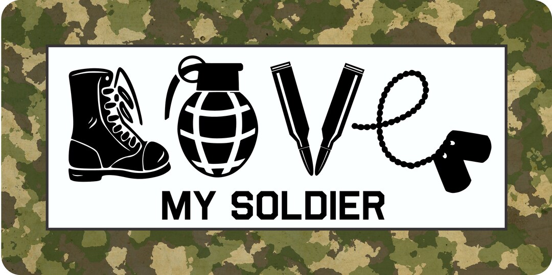 Love My Soldier Wreath Sign - Etsy