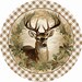 Round Deer Wreath Sign, Winter Wreath Sign, Personalize It by Pam, Door ...