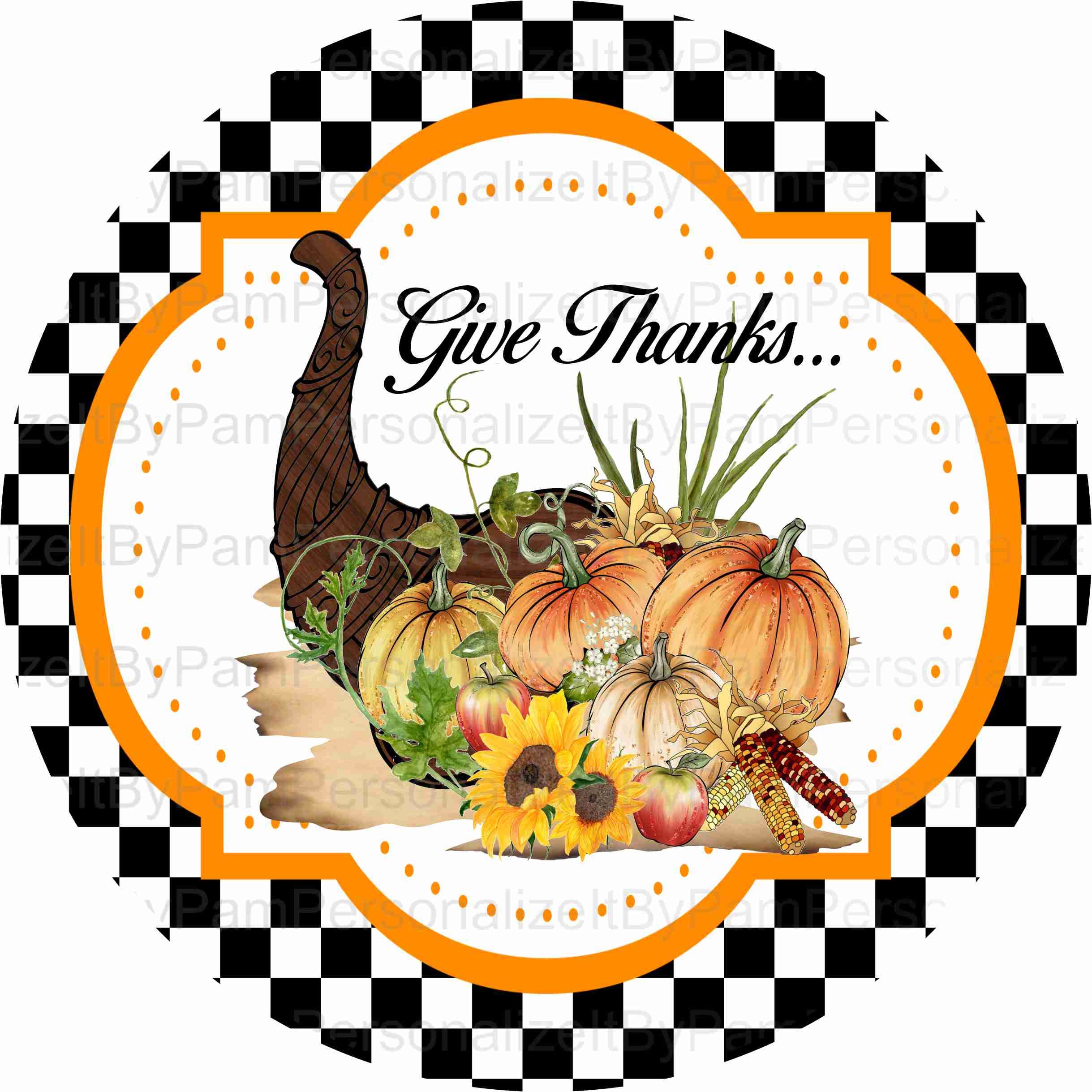 8 Round Thanksgiving Wreath Sign Wreath Signs - Etsy