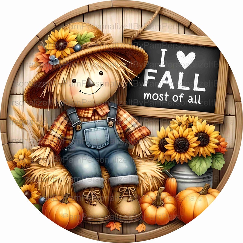 Fall Scarecrow Wreath - Etsy