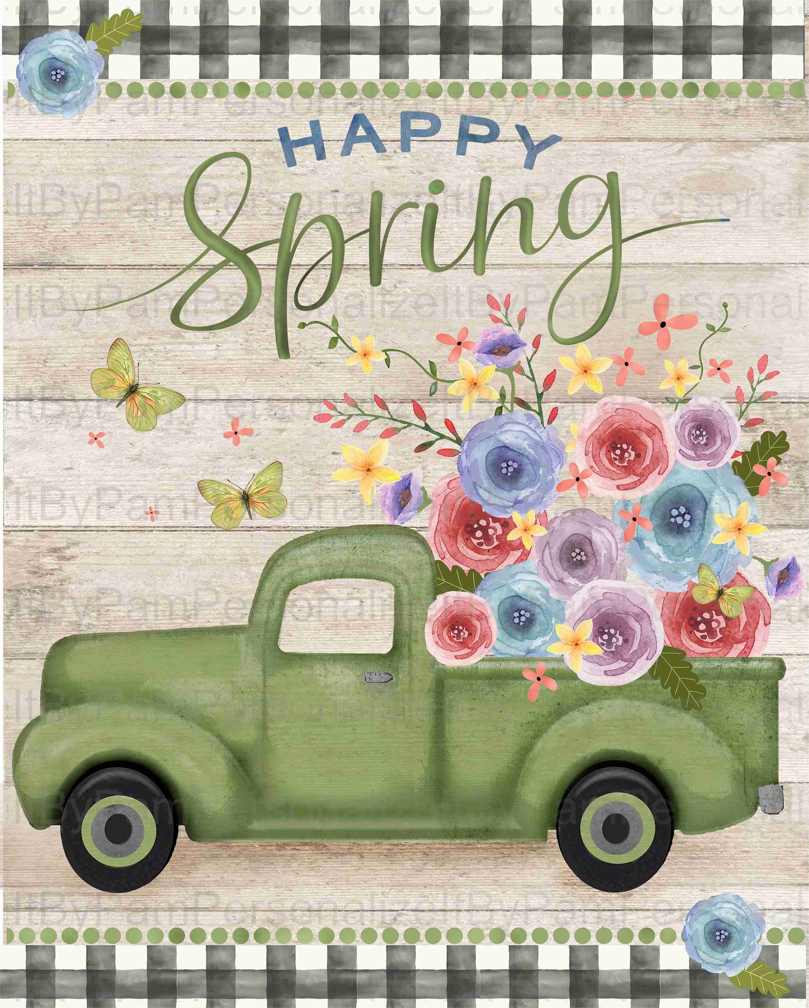 Spring Wreath Sign, Floral Wreath Sign, Signs for Wreaths, Personalize ...