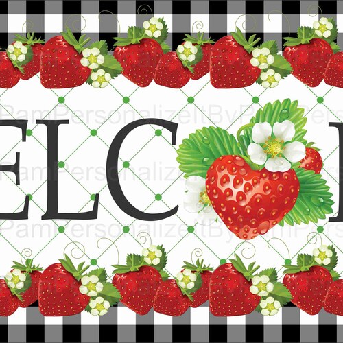 Candy Cane Welcome Wreath Sign Personalize It by Pam Signs | Etsy