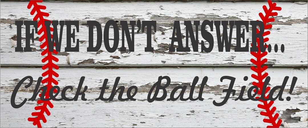 12" X 5" Baseball Field Sign, Baseball Sign, Baseball Wreath Sign ...