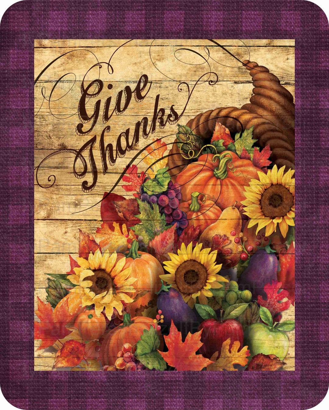 Give Thanks, Fall Wreath Sign, Thanksgiving Wreath Sign ...