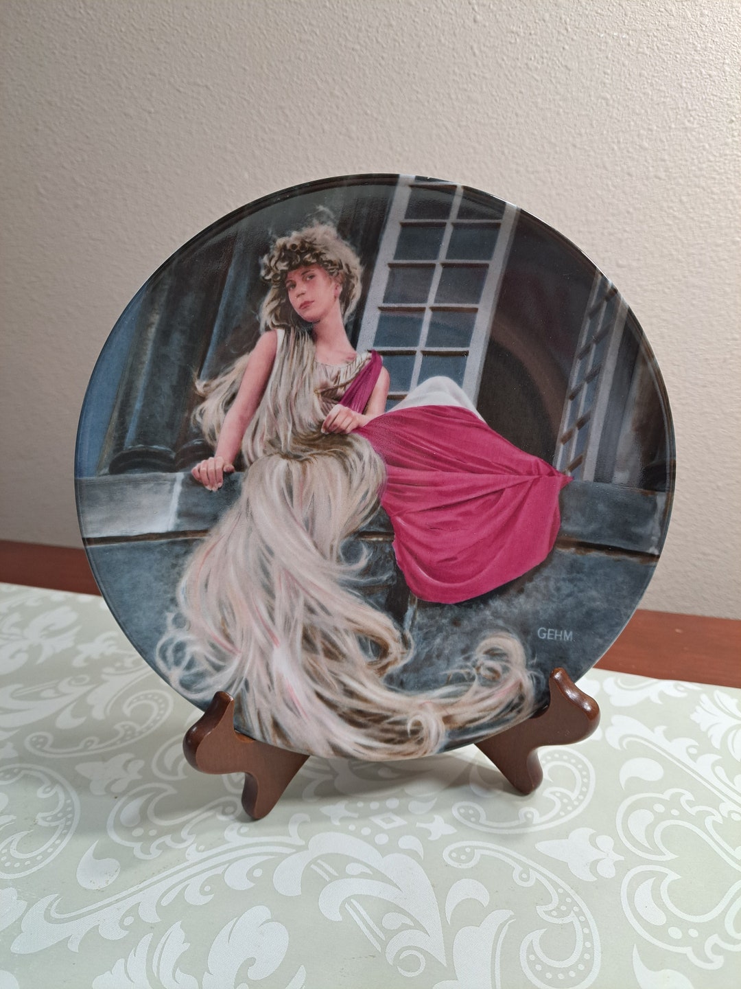 Rapunzel Plate in Original Box Grimm Fairy Tales, Bradford Exchange ...