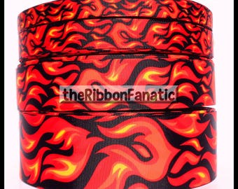 Fire Cheer Bow | Etsy