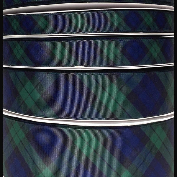 Green Plaid Ribbon - Etsy