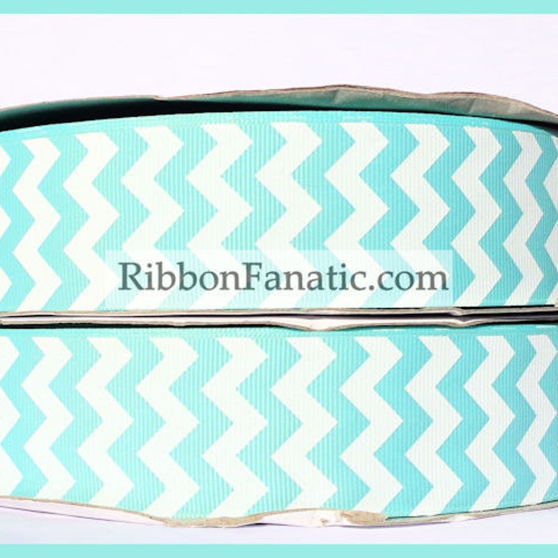 Aqua Blue Chevron - Etsy