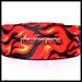 5 Yds or 3 Yds Flames Fire Cheer Cheerleading Sports Bow 4 Sizes 5/8" 7 ...