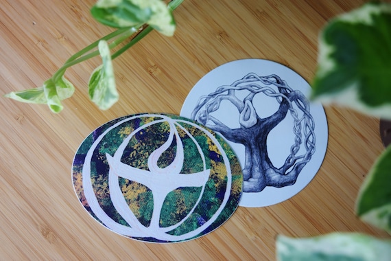 UU Sticker Pack Celtic Knot Unitarian Universalist Chalices | Etsy