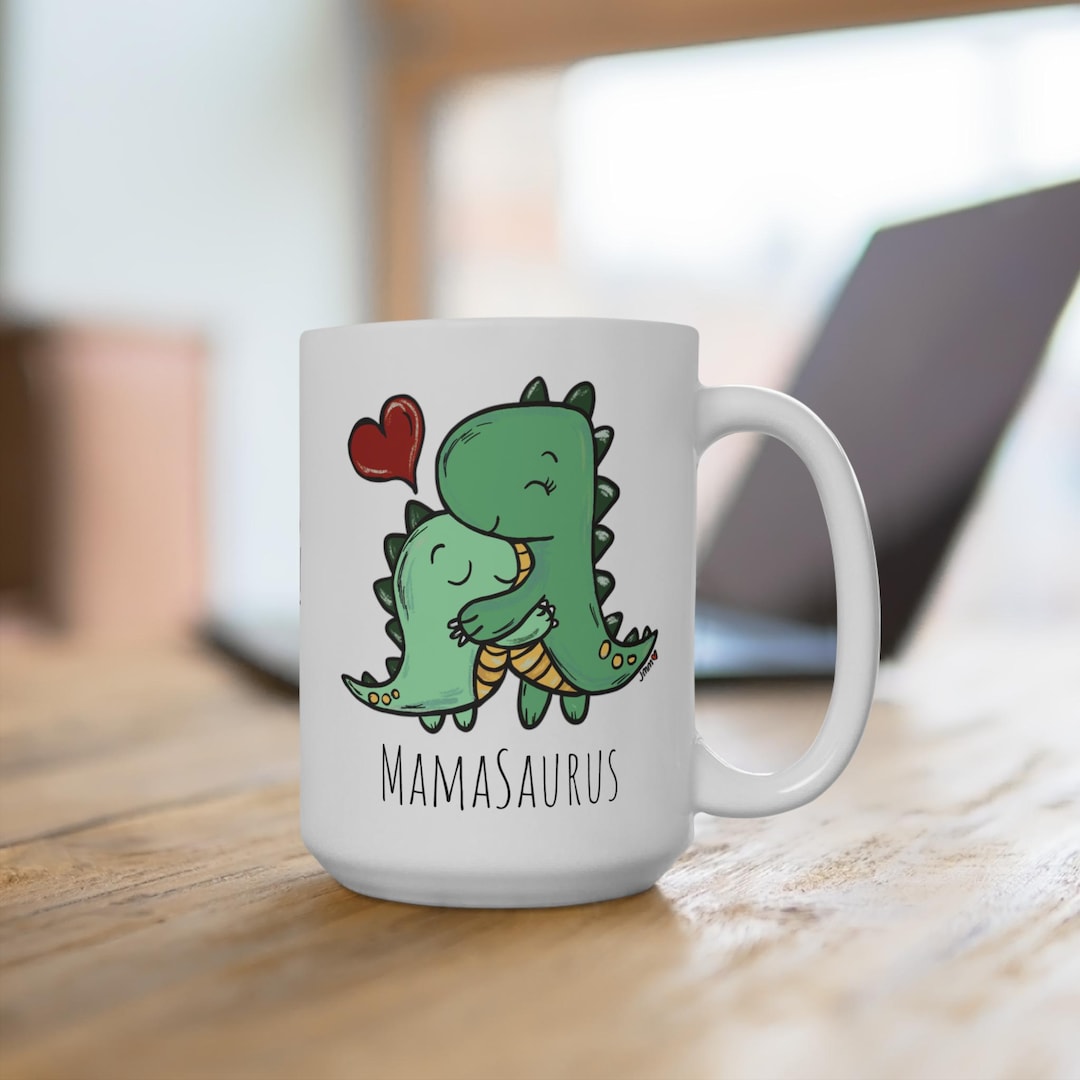Personalized Mamasaurus Mug: Dinosaur Mommy & Me Gift - Etsy