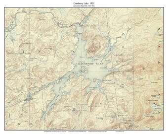 Great Sacandaga Lake 1963 USGS Old topo map Reprint Custom | Etsy