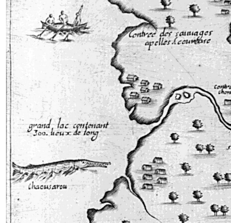 New England - 1613 Old Map Reprint - Samuel De Champlain- NE Maps - Etsy