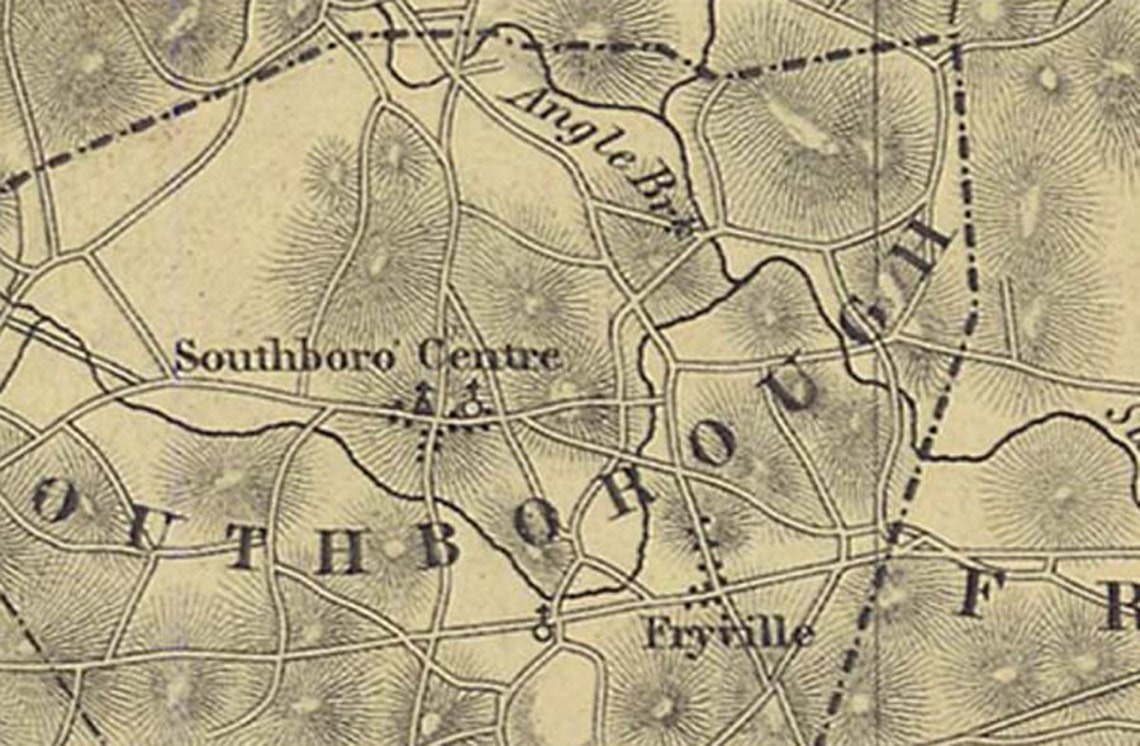 Massachusetts 1844 Borden Map an Important Early Map Old - Etsy