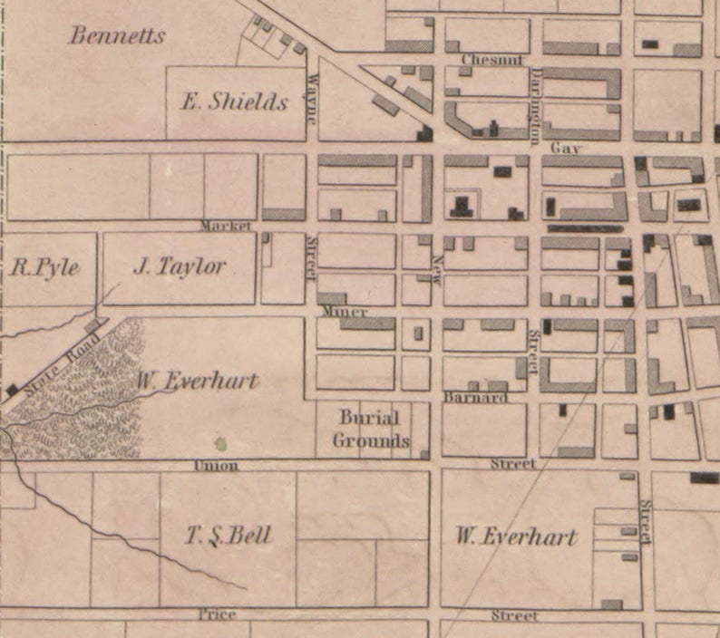 Chester County Pennsylvania 1847 Old Wall Map With Homeowner - Etsy