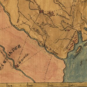 Texas 1822 State Map - Stephen Austin - Spanish, Mexico - Reprint - Etsy