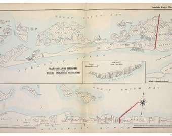 Oak Island Map | Etsy