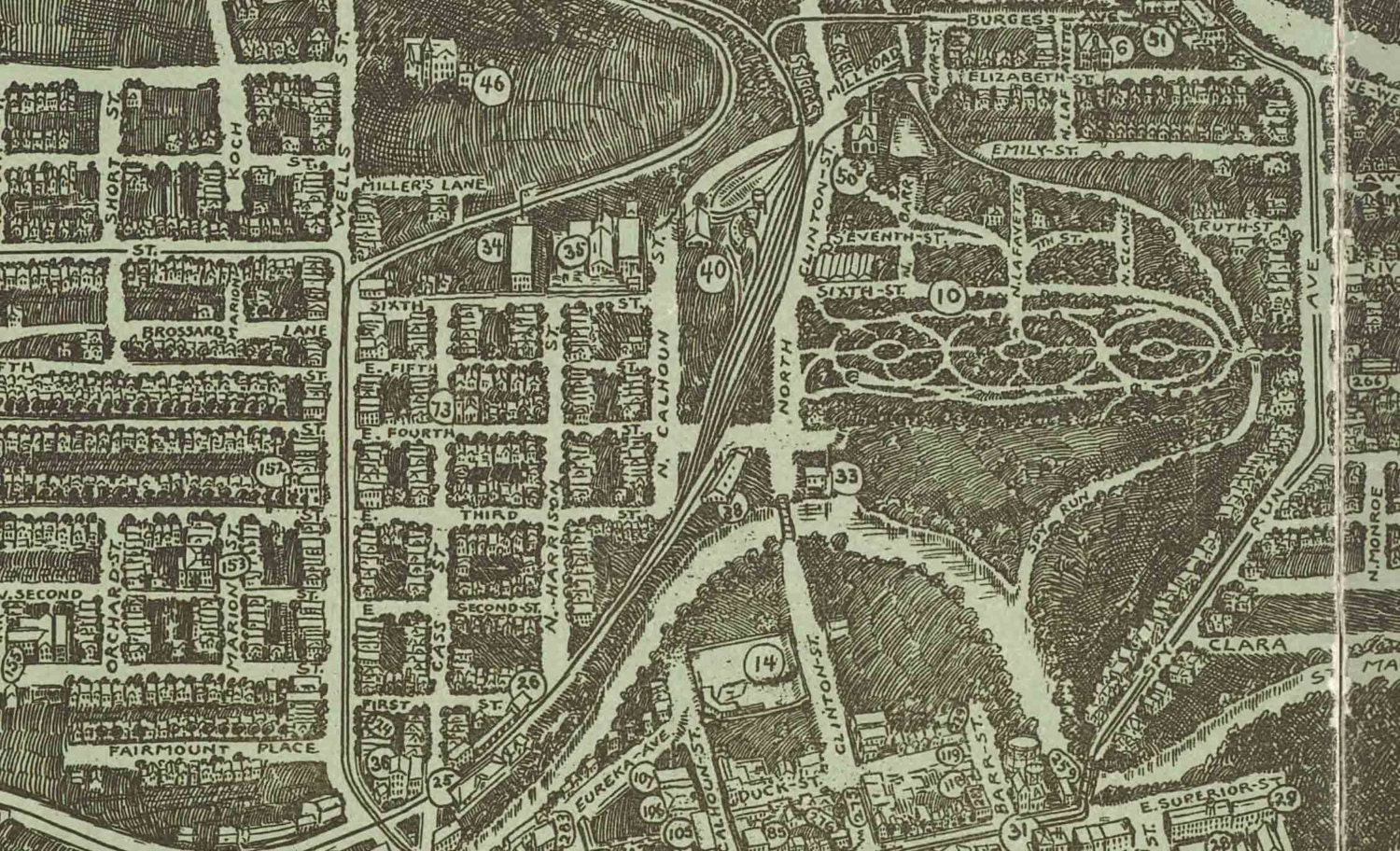 Fort Wayne Indiana 1907 Birds Eye View Reprint - Etsy