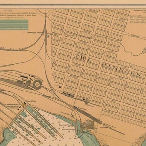 Agate Bay and Burlington Bays 1907 - Lake Superior, Minnesota Nautical ...