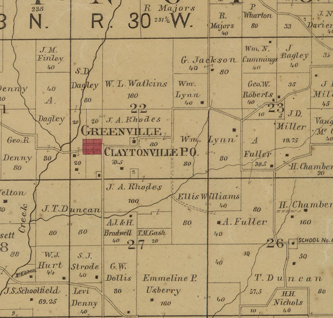 Clay County Missouri 1887 Old Wall Map With Landowner & | Etsy Clay County Missouri 1887 Old Wall Map With Landowner & | Etsy